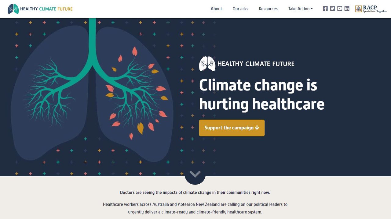 Launching the Healthy Climate Future campaign